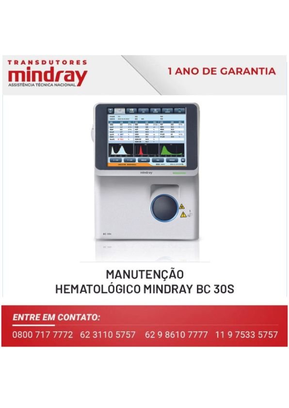 MANUTENÇÃO HEMATOLÓGICO MINDRAY BC 30S Goiânia – MINDRAY ULTRASSOM ...